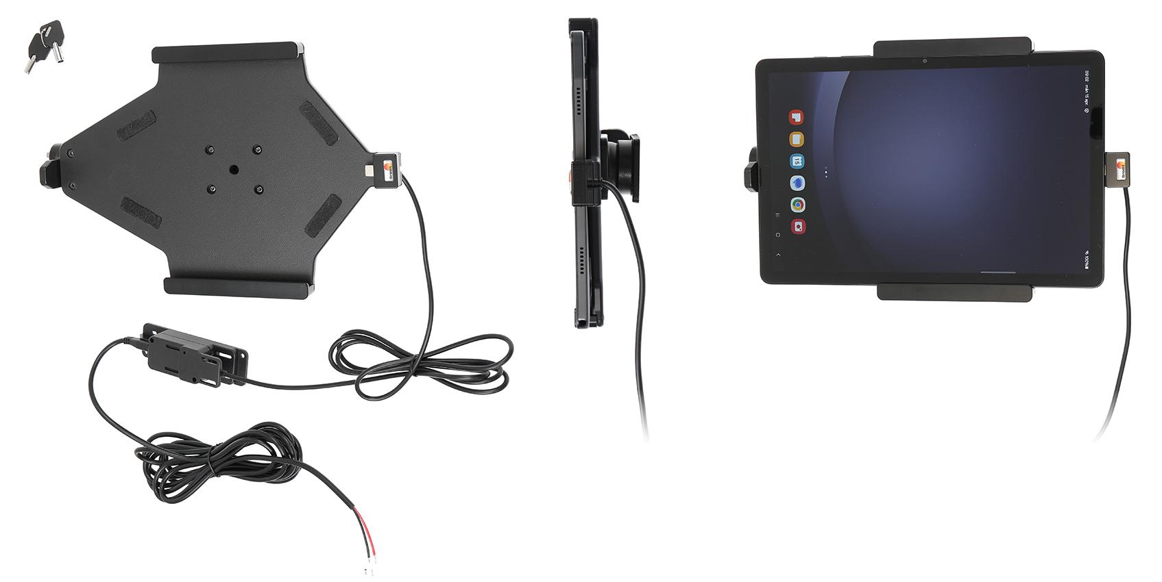 Hållare med fjäder-lås 747389